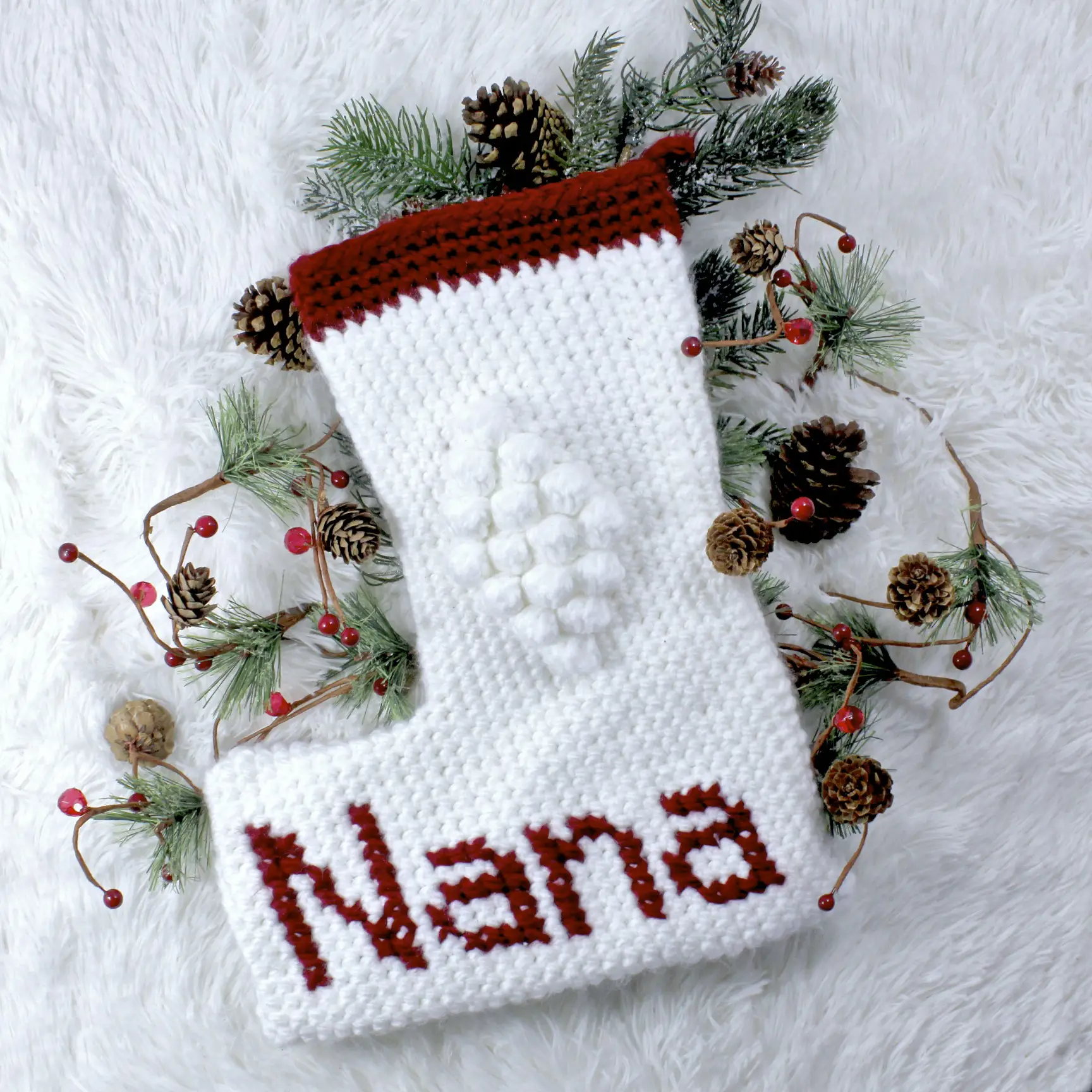 Printable Christmas Stocking Crochet Pattern Stylecraft 10030 Crochet
