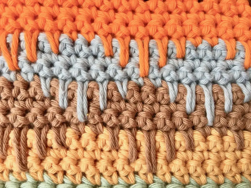 Spike Crochet Stitch Photo & Video Tutorial - Nana's Crafty Home