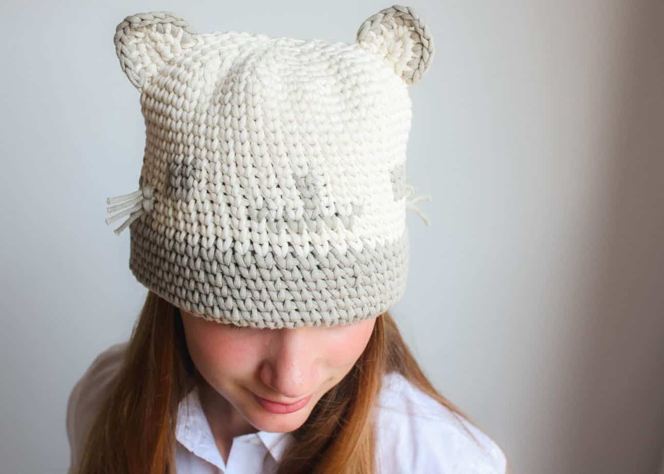 Kitty Cat Crochet Hat Free Crochet Pattern - Nana's Crafty Home