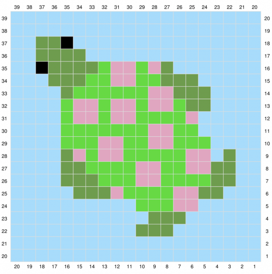 Crochet Turtle free crochet pattern C2C Sea Turtle