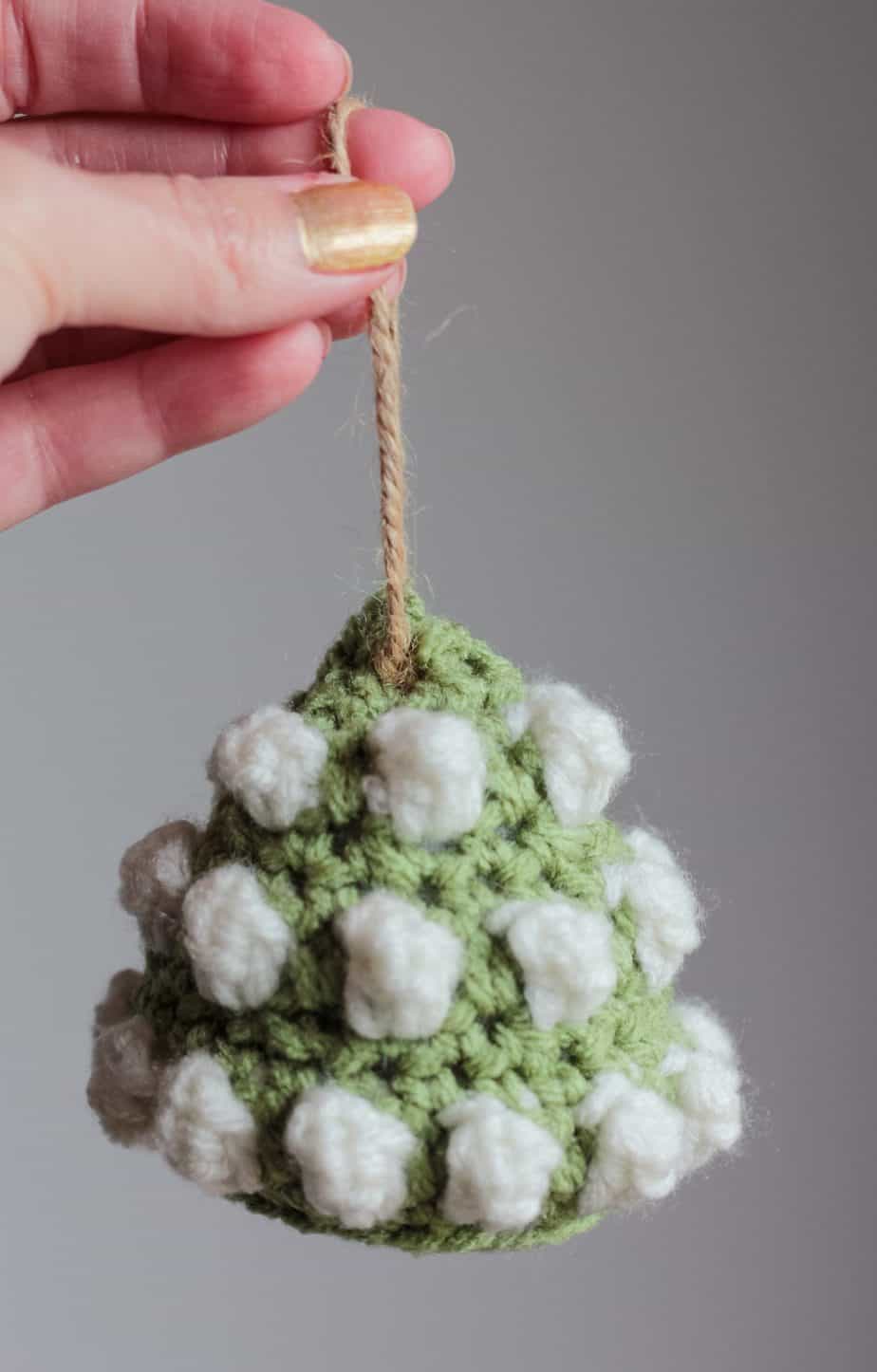 Crochet Christmas Bobble Tree free crochet pattern - Nana's Crafty Home