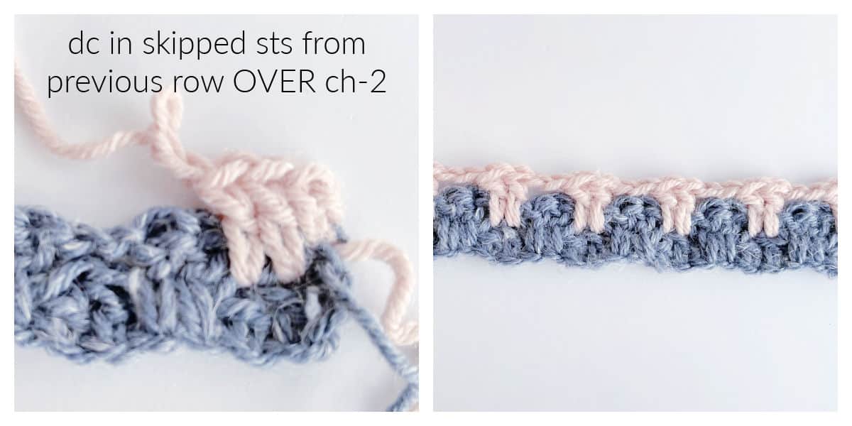 Leaping Stripes Crochet Stitch Photo & Video Tutorial