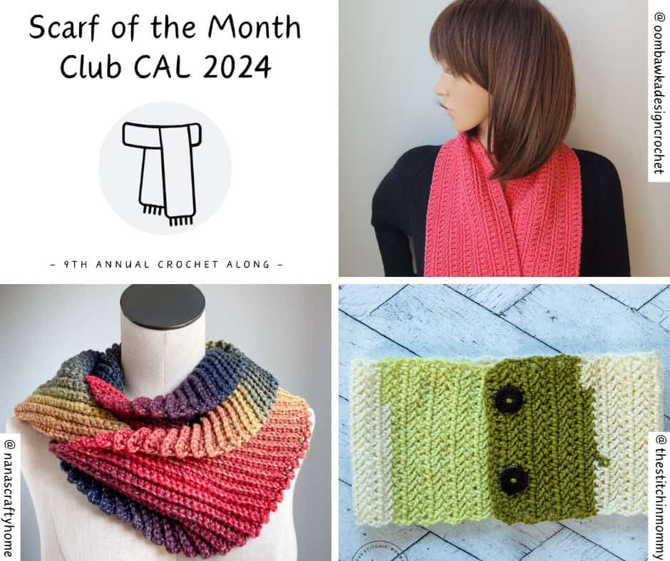 Free Crochet Infinity Scarf Pattern | Fiesta Scarf