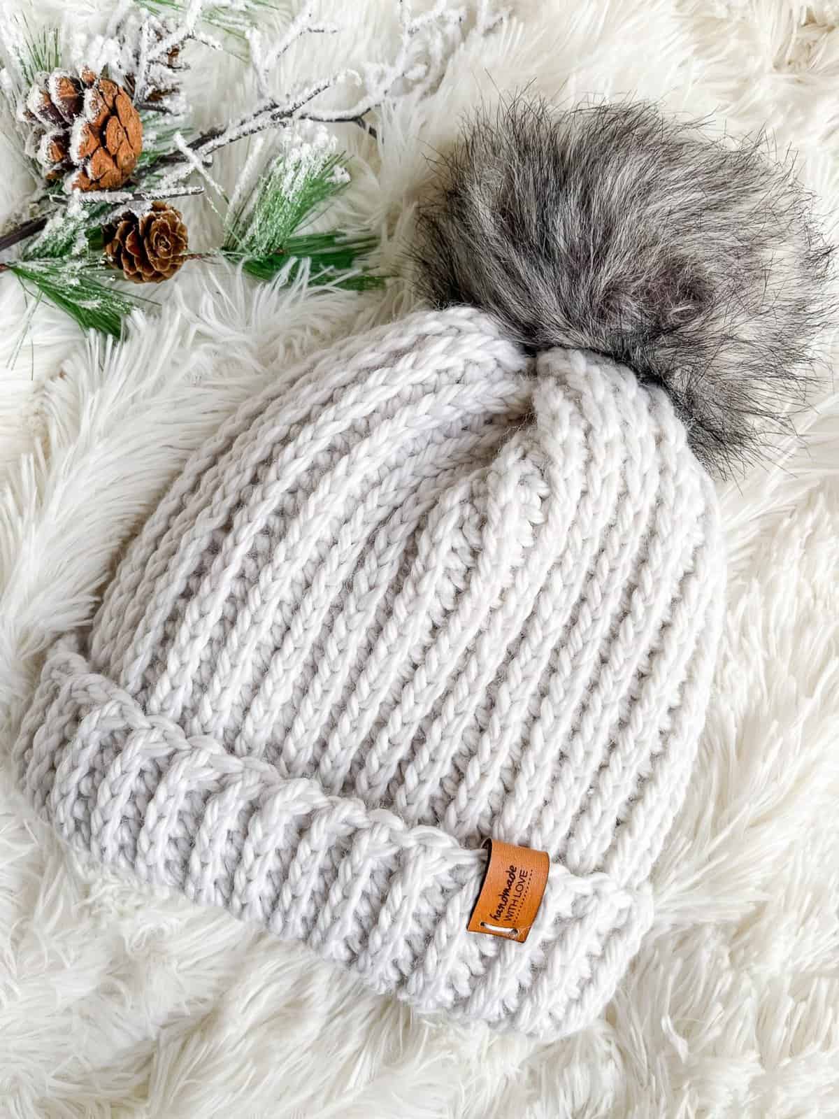 Bulky Crochet Hat Pattern from a Rectangle Free Pattern!